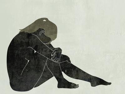 'Folded Figure II' Art Print - Melissa Wang | Art.com