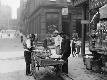 'Men Eating Fresh Clams from a Pushcart Peddler in NYC's Italian ...