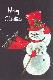 Merry Christmas, Snowman Waving Art Print | Art.com