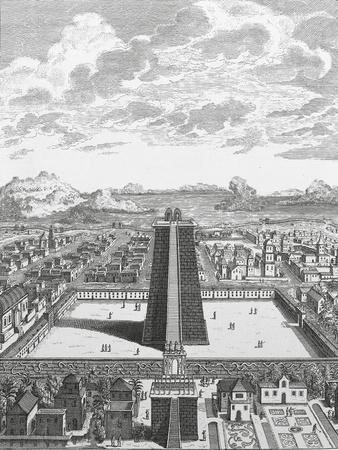 'Mexico, Mexico City, Tenochtitlãn, the Great Teocalli on Templo Mayor ...