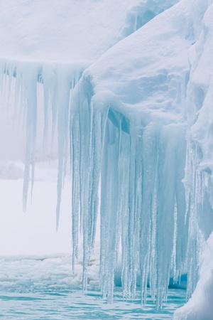 'Wind and Water Sculpted Iceberg with Icicles at Booth Island ...