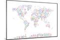 'Music Notes Map of the World' Art Print - Michael Tompsett | Art.com