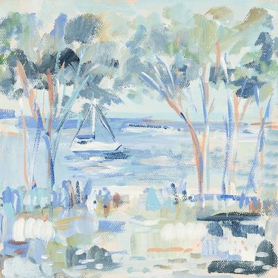 'Boats and Trees 1' Art Print - Michelle Brunner | Art.com