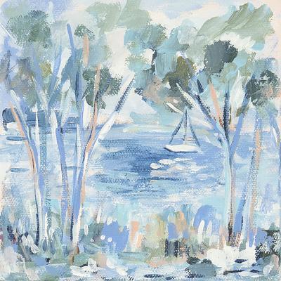 'Boats and Trees 2' Art Print - Michelle Brunner | Art.com
