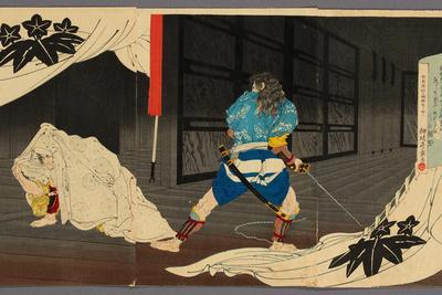 Tokimune (Soga Goro) Sneaking into Yoritomo's Residence (Tokimune ...