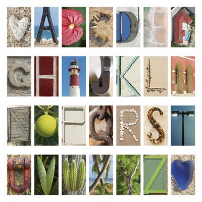 Coastal Alphabet Giclee Print - Mike Toy | Art.com