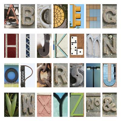 'Urban Alphabet' Giclee Print - Mike Toy | Art.com