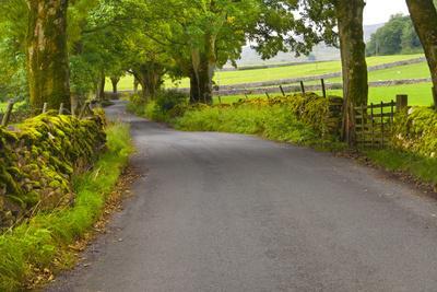 'Country Road, Yorkshire Dales National Park, Yorkshire, England ...