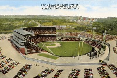 'Milwaukee Stadium, Wisconsin' Art Print | Art.com