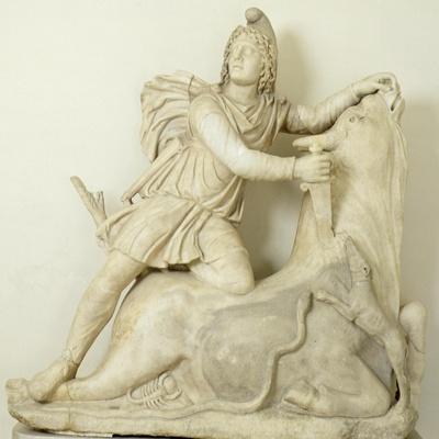 Mithras Sacrificing the Bull, Marble Relief, Roman, 2nd Century Giclee ...