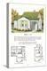 Model House and Floor Plan Premium Giclee Print | Art.com
