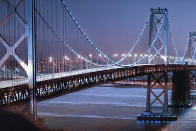 'Oakland Bridge 2 Color' Photographic Print - Moises Levy | Art.com