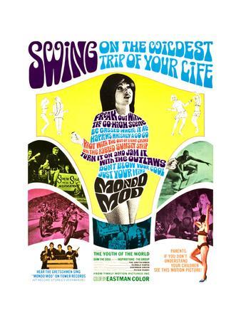 'MONDO MOD, poster art, 1967' Art Print | Art.com