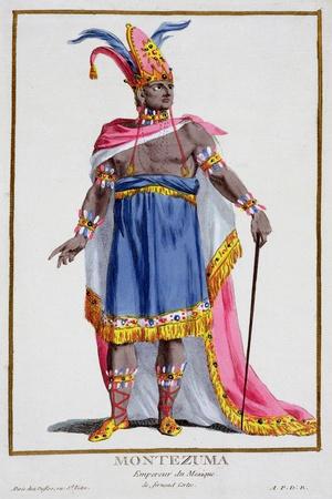 'Montezuma, last Emperor of the Aztecs, 16th century (1780)' Giclee ...