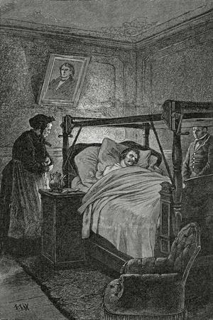 'Mort De Balzac - Illustration from Choses Vues, 19th Century' Giclee ...