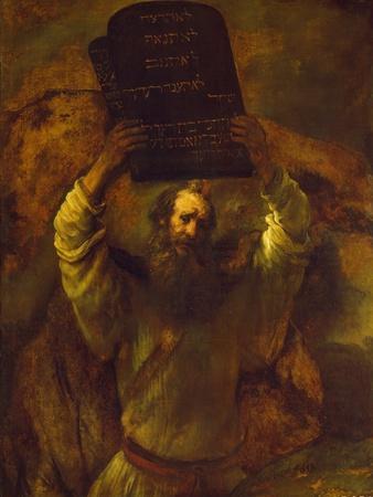 'Moses Breaking the Tablets of the Law, 1659' Giclee Print - Rembrandt ...