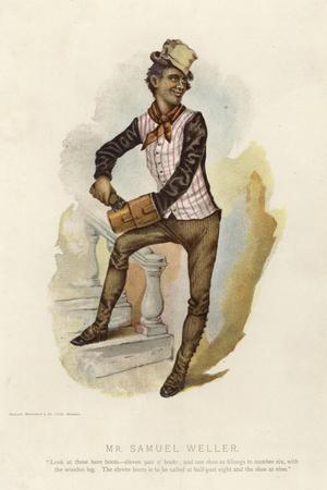 'Mr Samuel Weller from Pickwick Papers' Giclee Print | Art.com