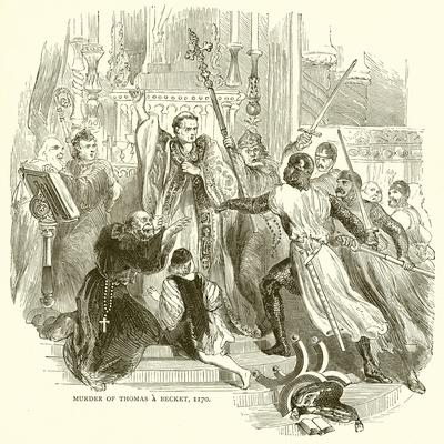 'Murder of Thomas a Becket, 1170' Giclee Print | Art.com