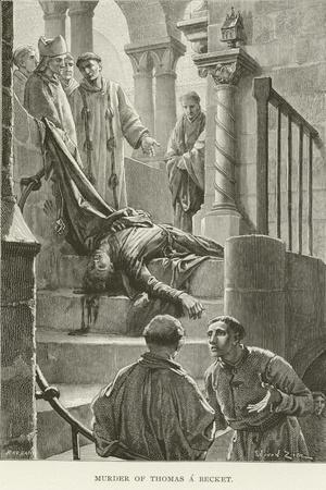 Murder of Thomas a Becket Giclee Print | Art.com