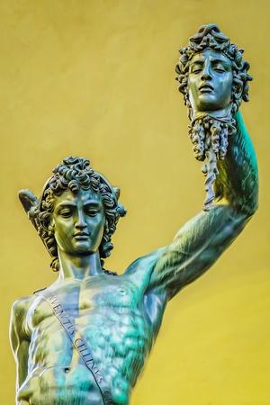 Perseus, Florence, Italy. Statue by Cellini in Loggia dei Lanza of ...