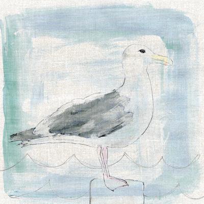 'Naive Coastal - Gull' Giclee Print - Belle Poesia | Art.com