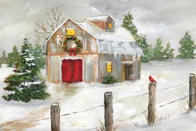 'Winter Barn' Art Print - Nan | Art.com
