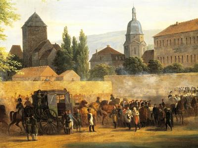 'Napoleon and Prince of Baden, October 1, 1805, Napoleonic Wars ...