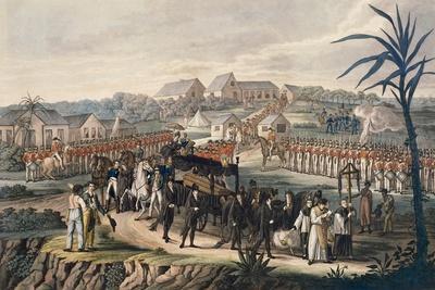 Napoleon Bonaparte's Funeral on St Helena Island, May 5, 1821 ...