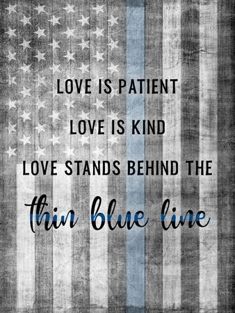 'Thin Blue Line' Art Print - Natalie Carpentieri | Art.com