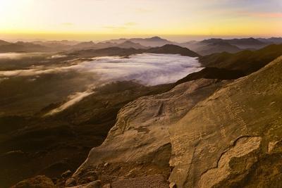 'Summit of Mount Sinai Aka Jabal Musa at Sunrise, 1974 (Photo)' Giclee ...