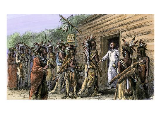 Native American Raid on French Colonial Settlement at Natchez ...