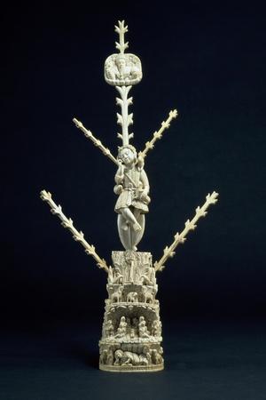 'Nativity with Lamb of God, Ivory Nativity Scene' Giclee Print | Art.com