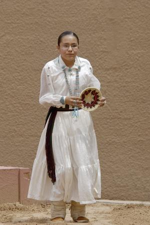 'Navajo Blue Eagle Dancer Performing the Basket Dance at the Gallup ...