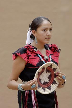 'Navajo Blue Eagle Dancer Performing the Basket Dance at the Gallup ...