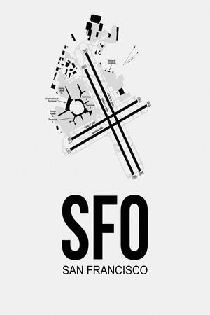 'San Francisco SFO Airport' Art Print - Naxart | Art.com