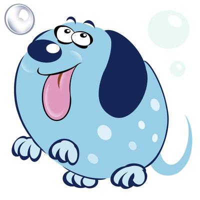 'Bubbly Dog - caricature' Giclee Print - Neale Osborne | Art.com