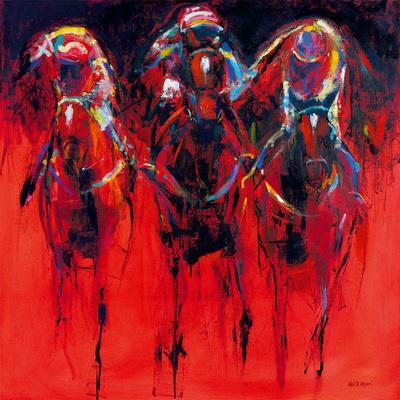 Abstract Horse Racing Paintings