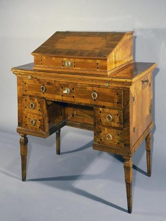 Neoclassical Style in Cherrywood Venetian Writing Desk, 1787, Italy ...