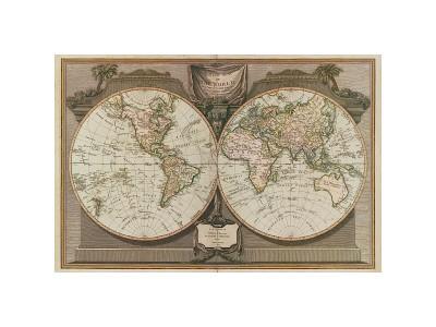 'New Map of the World' Giclee Print | Art.com