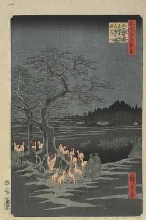 'New Year's Eve Foxfires at the Hackberry Tree in O_Ji, 1857' Giclee ...