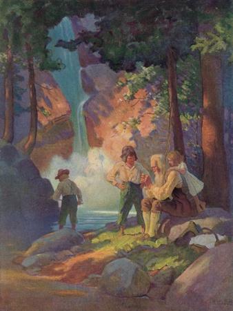 'Illustration for Rip Van Winkle (Colour Litho)' Giclee Print - Newell ...