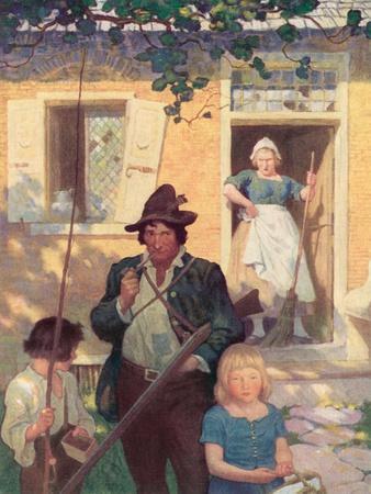 'Illustration for Rip Van Winkle (Colour Litho)' Giclee Print - Newell ...