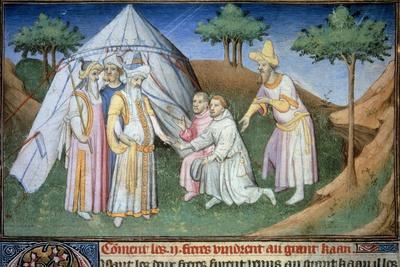 'Niccolo and Maffeo Polo at the Court of Kublai Khan' Giclee Print ...