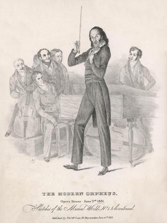 Niccolo Paganini Italian Musician, at the Royal Opera House Art Print ...