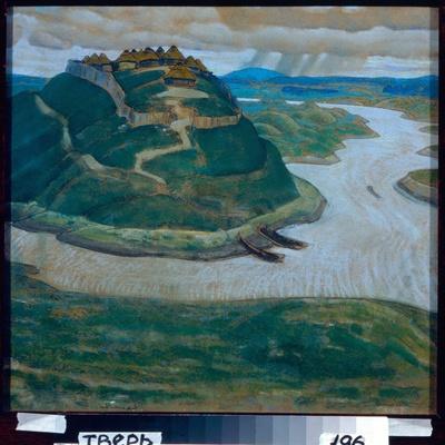 'Ancien Camp Slave Fortifie. Oeuvre De Nicolas (Nicholas) Roerich (1874 ...