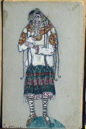 The Young Girl, Costume Design for Igor Stravinsky's Ballet 'The Rite ...