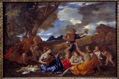 'Bacchanale to the Guitar Player or the Great Bacchanale Painting by ...