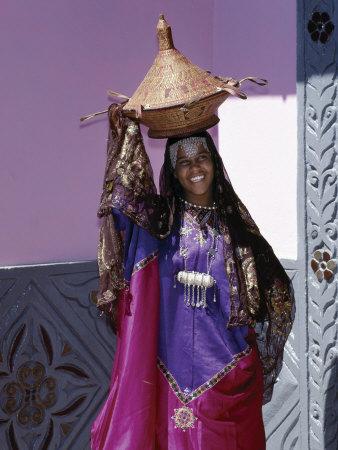 'Harerge Province, Harar, an Harari Girl in Wedding Attire, Ethiopia ...