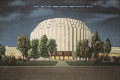 'Night, Ford Rotunda, Detroit, Michigan' Art Print | Art.com