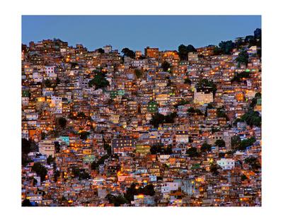 Nightfall in the Favela Da Rocinha Art Print | Art.com